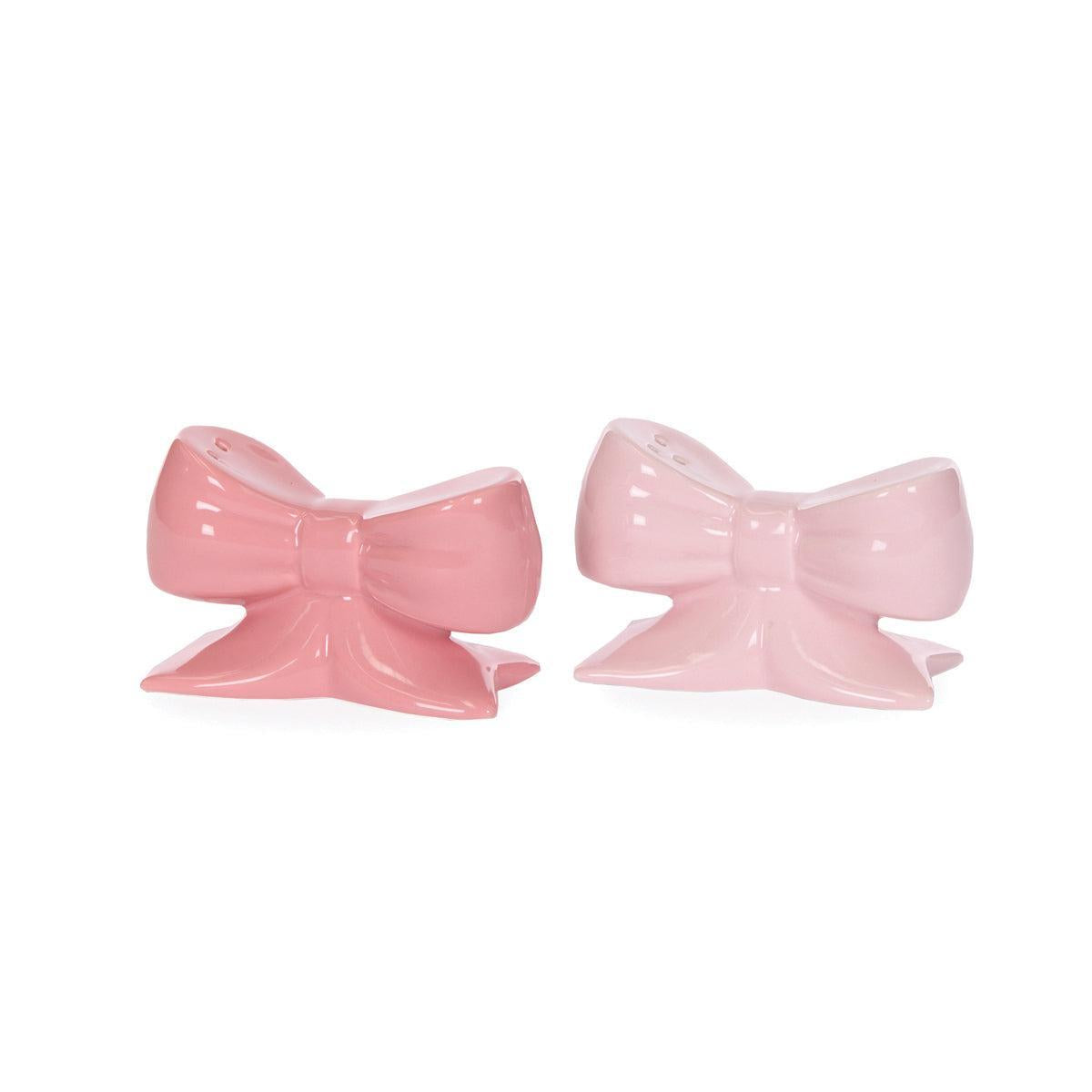 Ceramic Pink Bows Salt And Pepper Shakers – Lima & Co