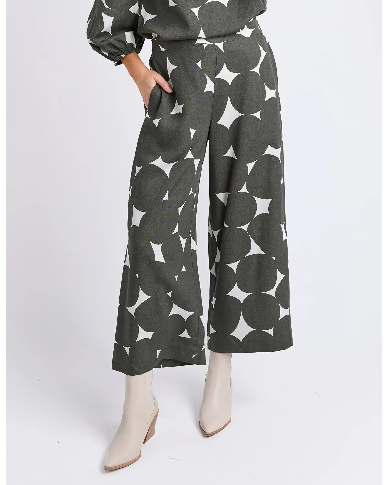 Demi Spot Pant - Basil – Lima & Co