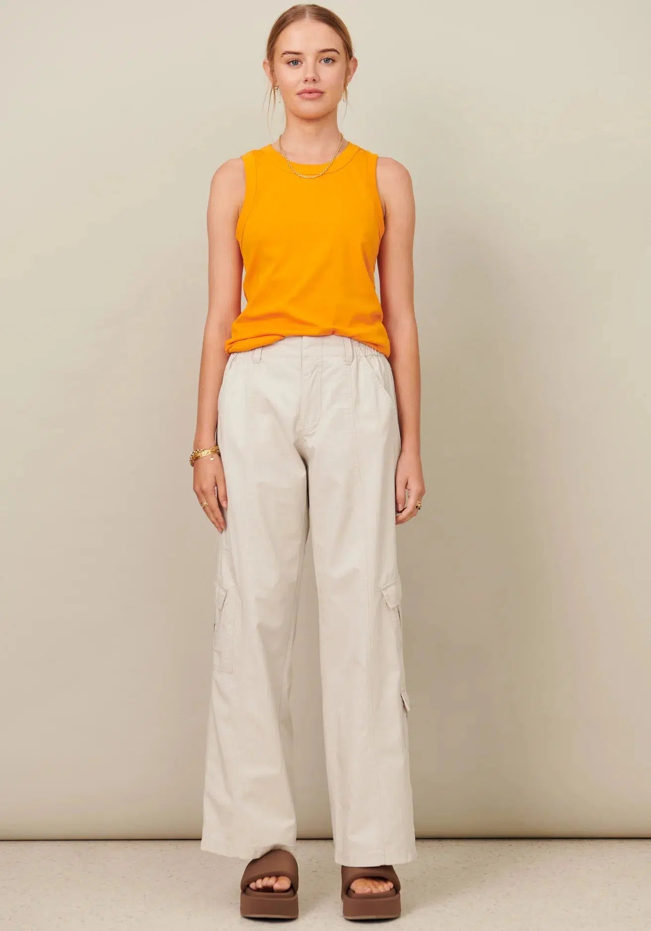 Layla Tank - Orange – Lima & Co