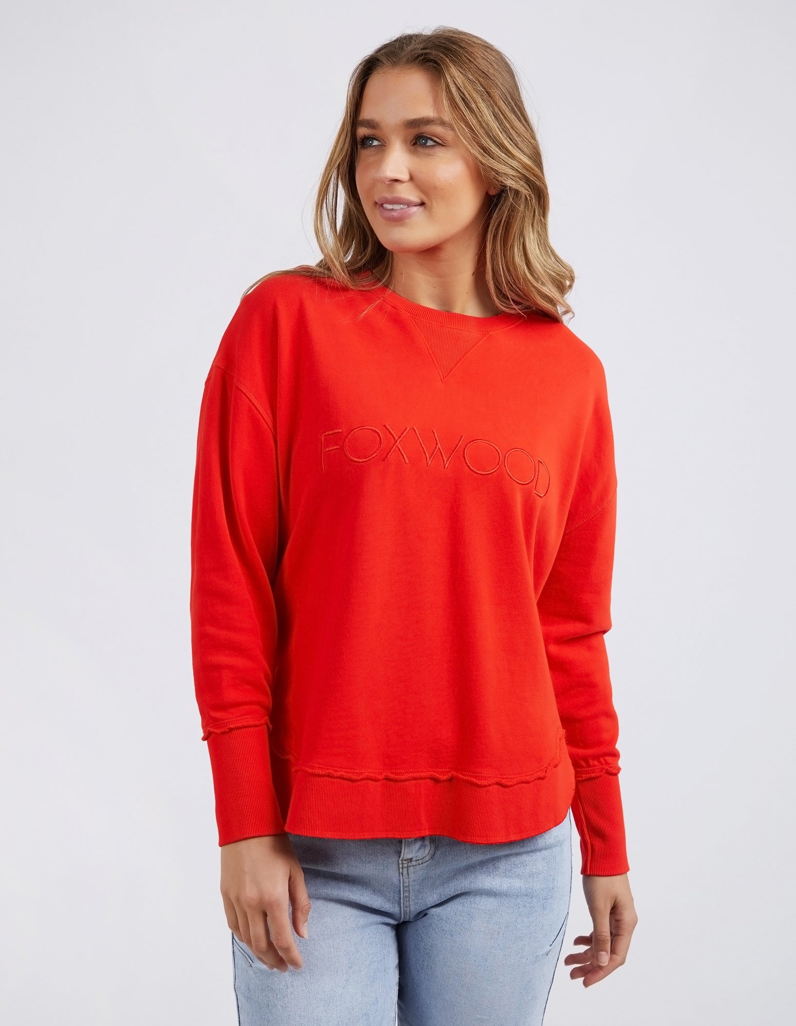 Simplified Crew - Bright Red – Lima & Co