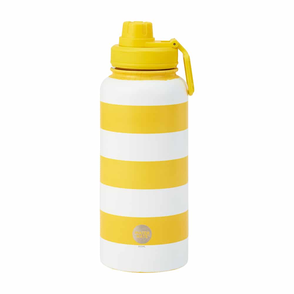 Watermate Stainless - Yellow Stripe 950ml – Lima & Co